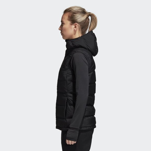 adidas | Tops | Bq943 Womens Adidas Helionic Hooded Down Vest | Poshmark